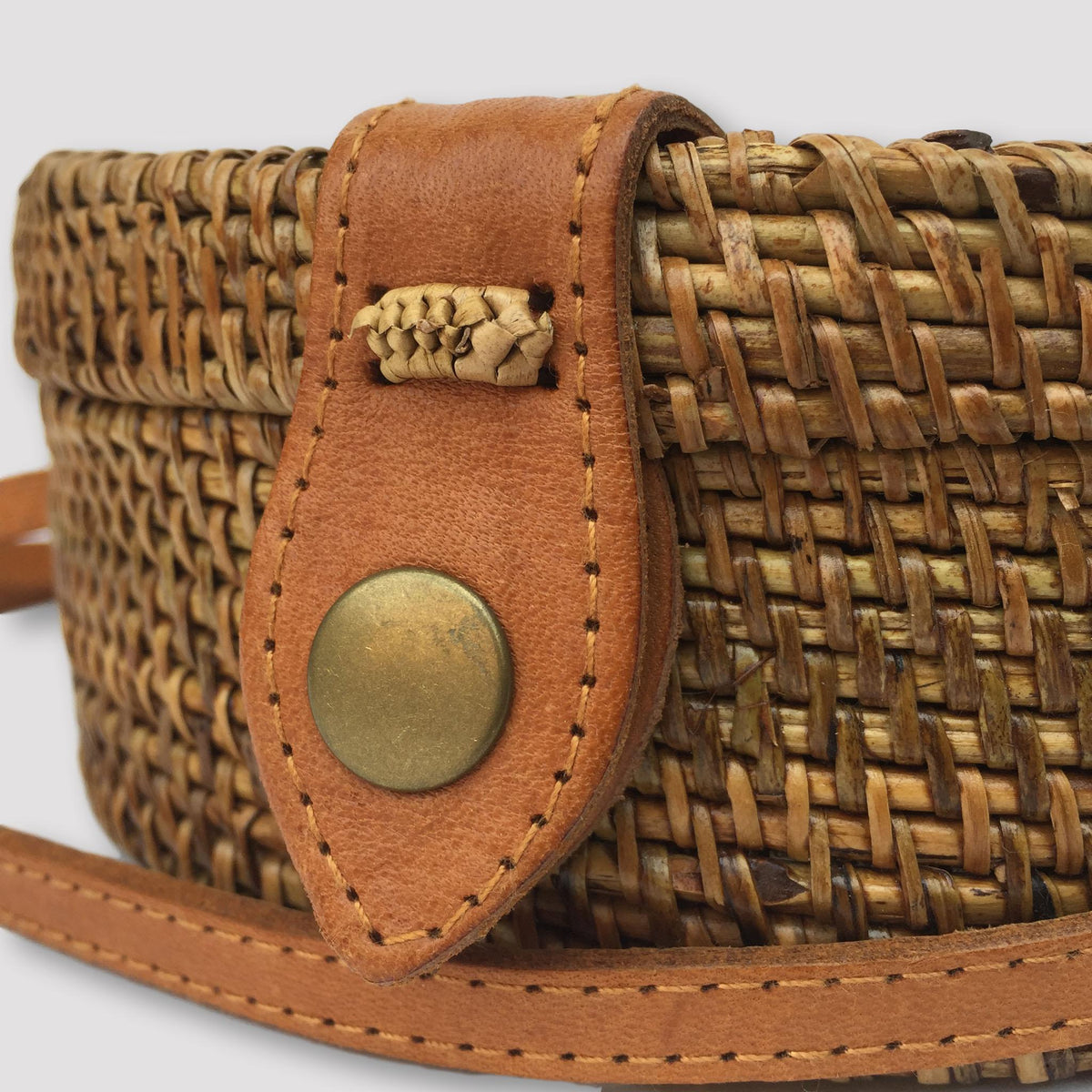 Hand Woven Rattan Bag with Batik Lining – Bindi Designs